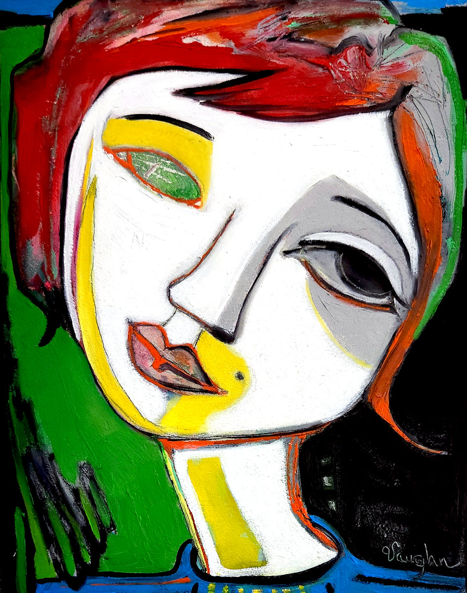 Original painting "Bespoke" oil on birch panel, 8" x 10" – Liz Vaughn Art