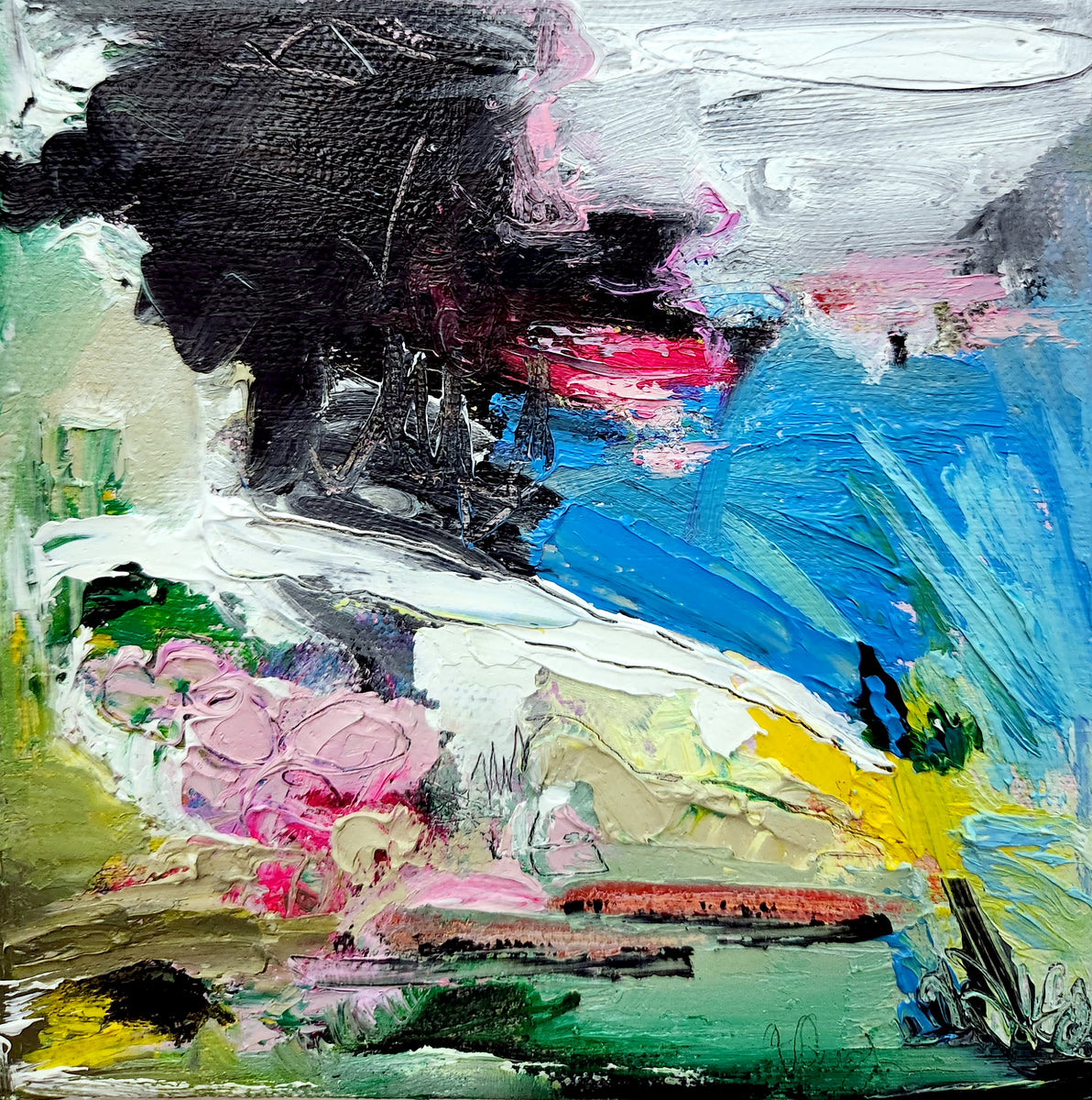 Original painting "When Clouds Collide", oil on canvas, 6" x 6" – Liz ...